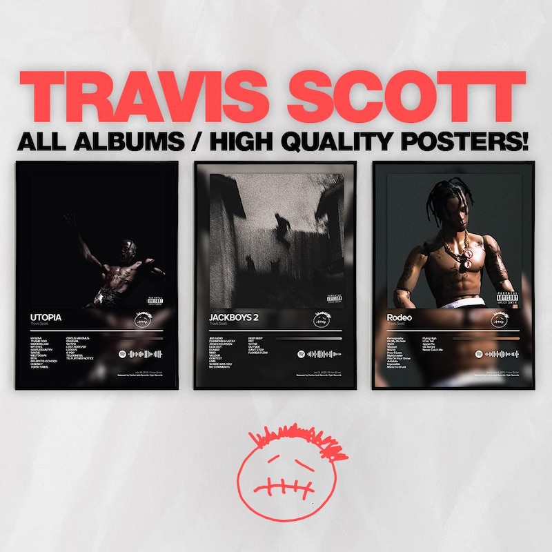 Travis Scott Posters Framed - Etsy