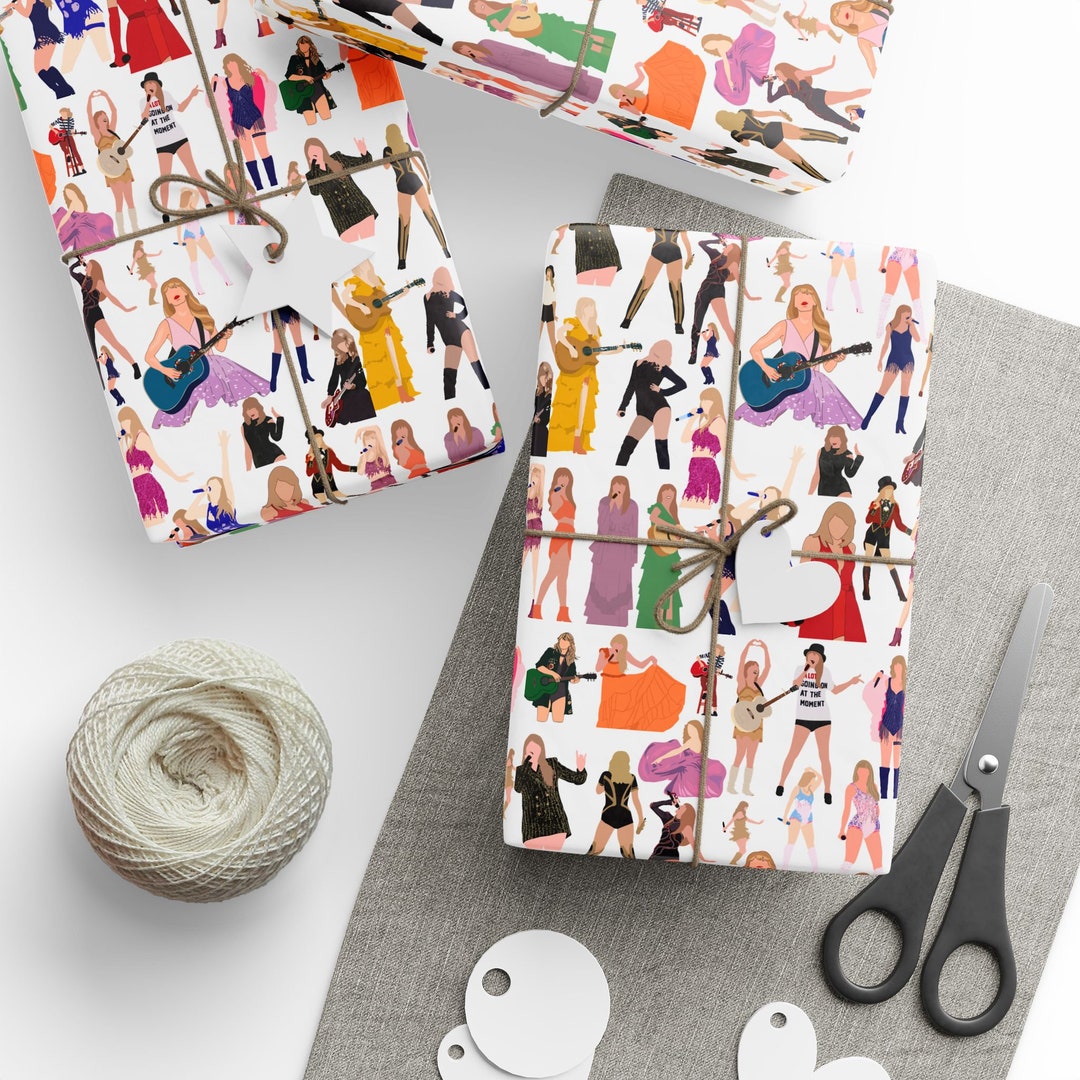 Taylor Swift Inspired Wrapping Paper, Gift Wrap, Swiftie Birthday ...