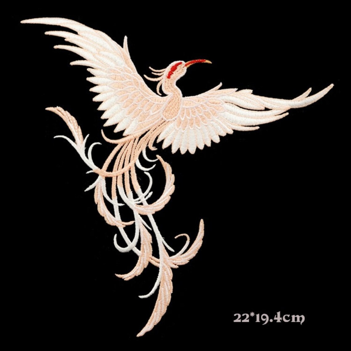 Large Phoenix Embroidered Patch, Sew on 10 Chinese Embroidery Patch ...