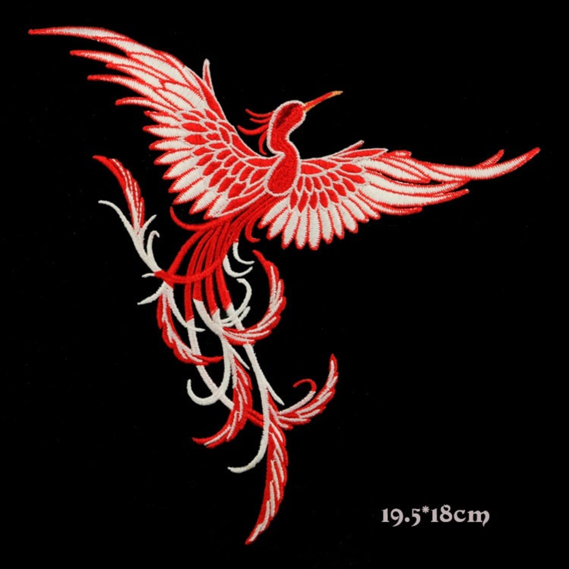 Large Phoenix Embroidered Patch, Sew on 10 Chinese Embroidery Patch ...