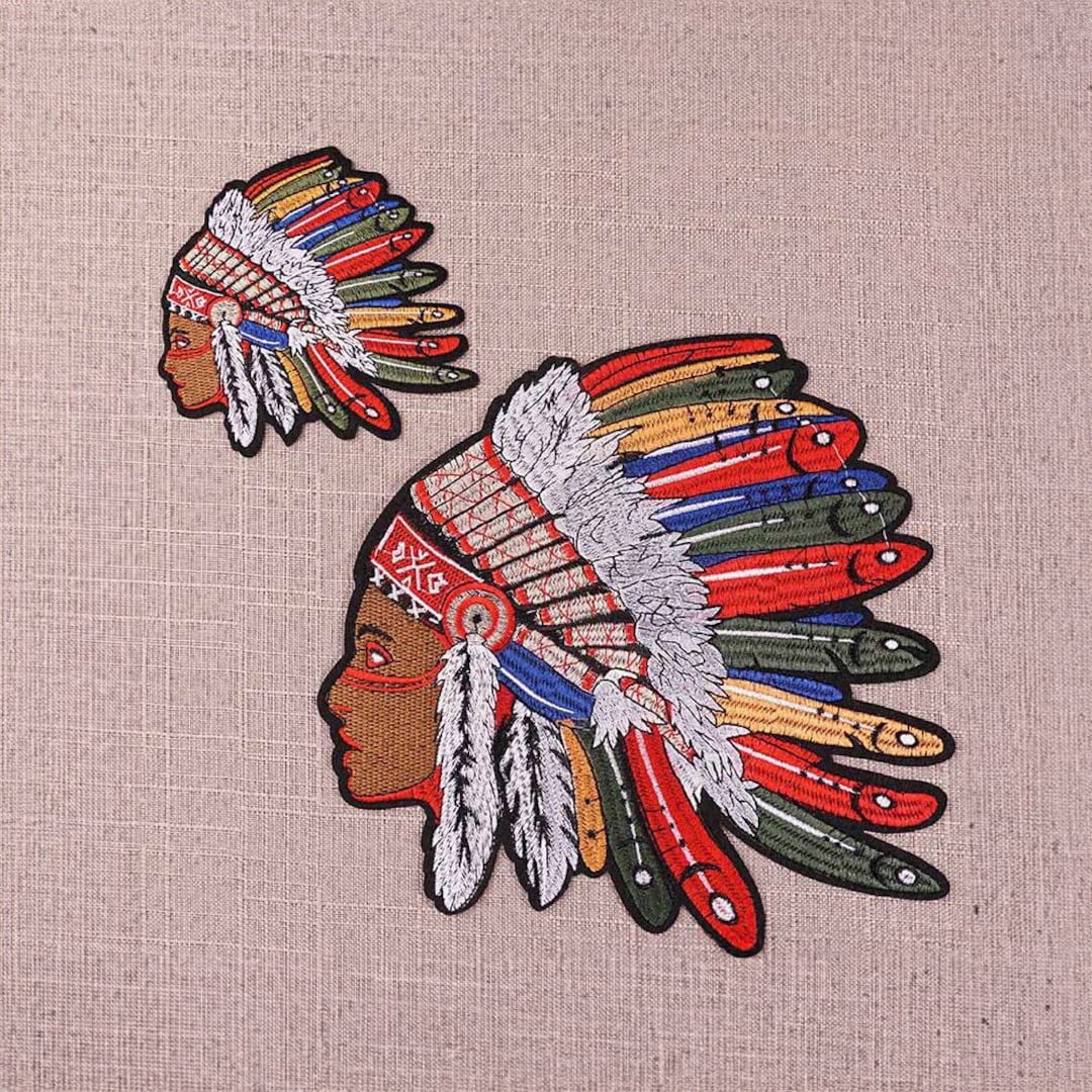 Indian Iron on Patch, Embroidered Large & Small Applique Patch, DIY ...