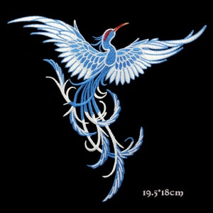 Large Phoenix Embroidered Patch, Sew on 10 Chinese Embroidery Patch ...