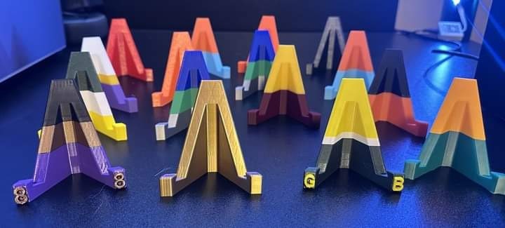 Two Color Custom Card Stands 5 Pack - Etsy