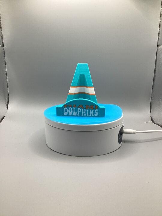 3D Printed Miami Dolphins Card Stand - Etsy