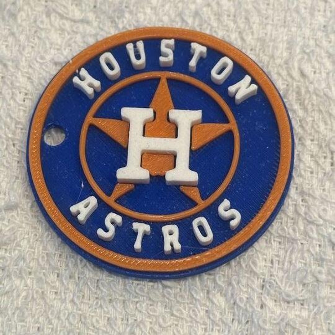 3D Printed Houston Astros Keychain - Etsy