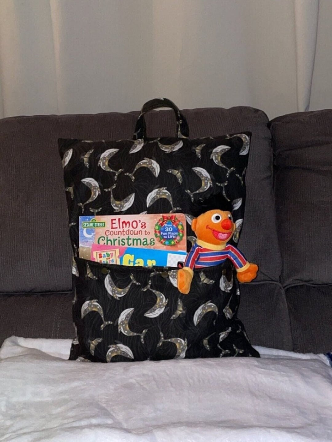 Pocket Reading Pillow for Kids, Book Pillow With Pocket, Book Pillow ...