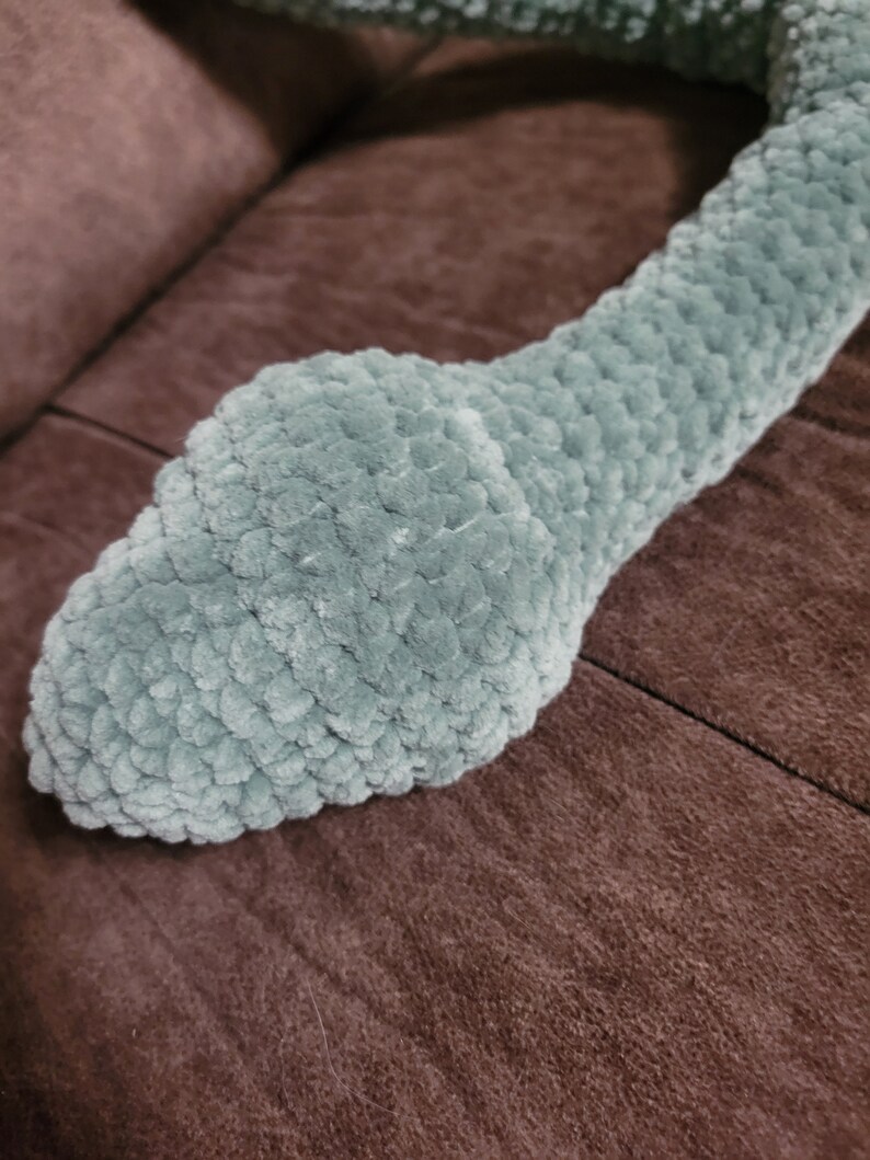 Crochet Large Snake Stuffy Customizable Handmade Plushie Amigurumi ...