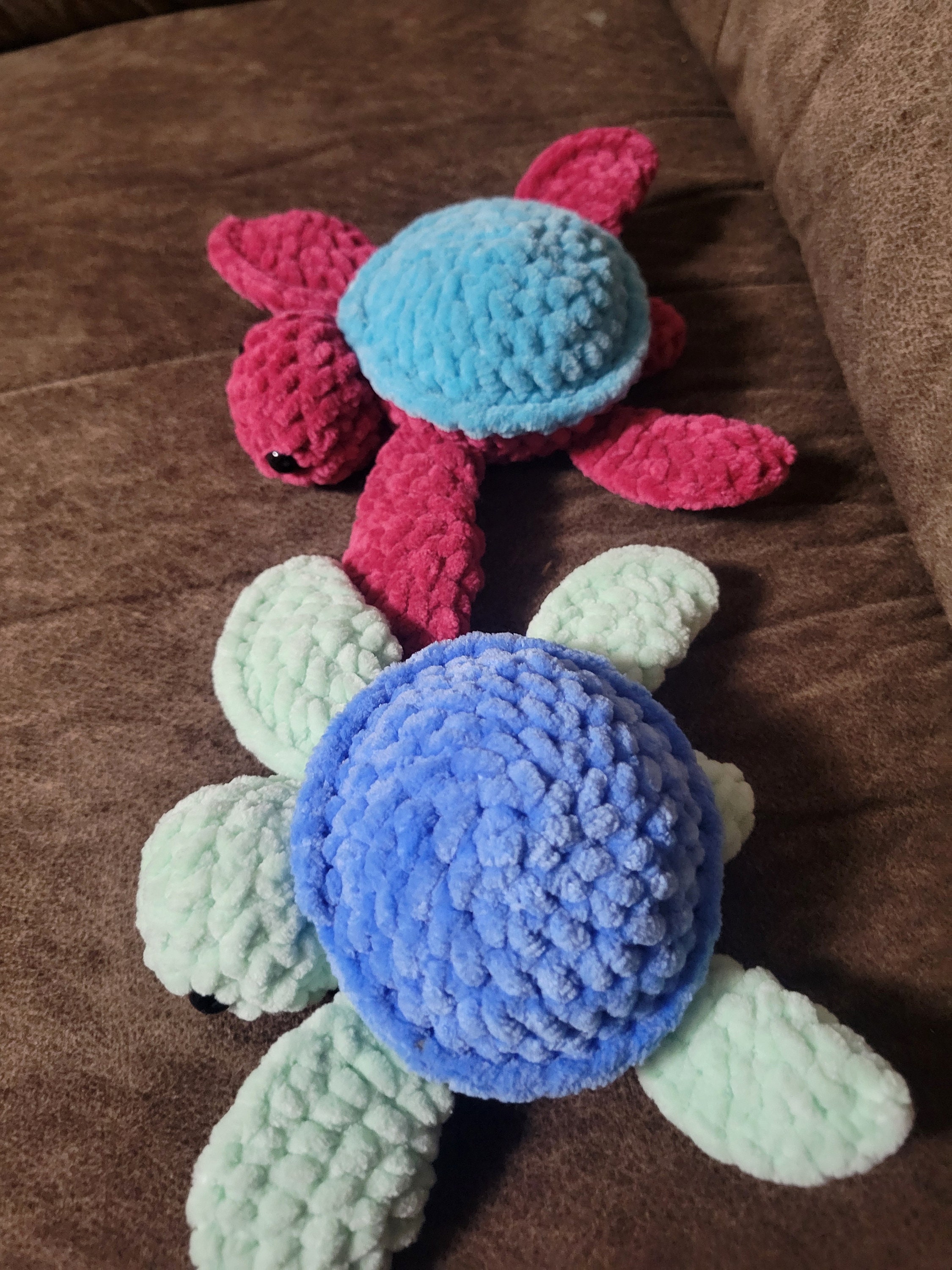 Crochet Sea Turtle Small Amigurumi Ready to Ship Soft Stuffie Buddy ...