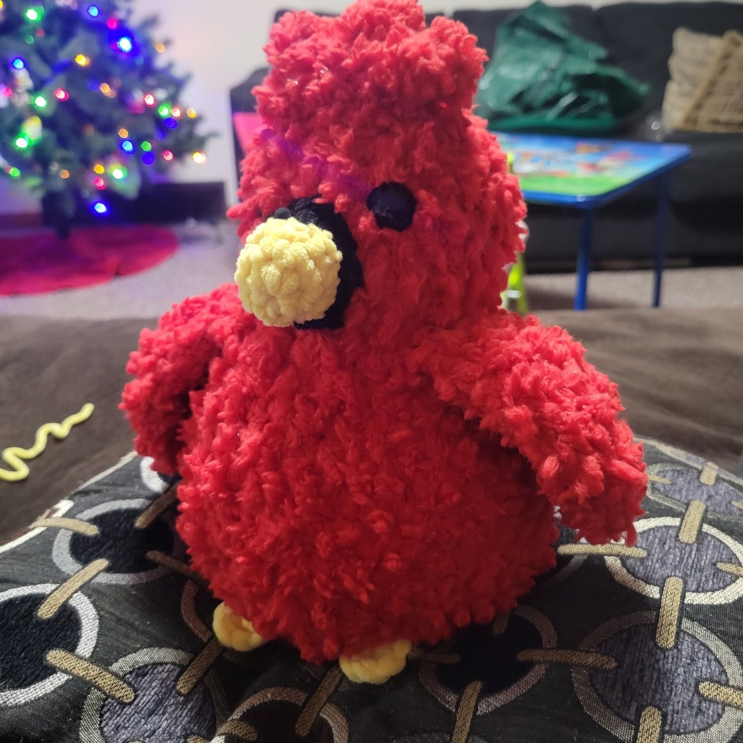 Made to Order Red Cardinal Crochet Amigurumi Homemade Stuff Animal ...