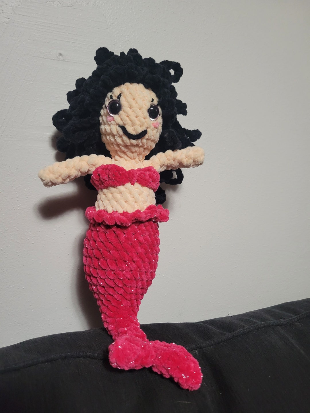 Made to Order Soft Crochet Mermaid Stuff Doll Plushy Customized Colors ...