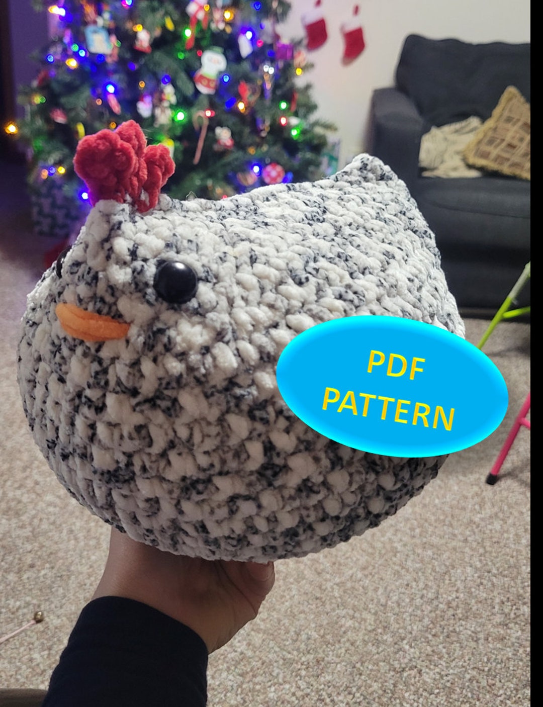 Henrietta the Chicken Crochet Hen PDF Pattern Large and in Charge ...