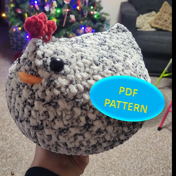 Crochet Large Chicken Pattern - Etsy