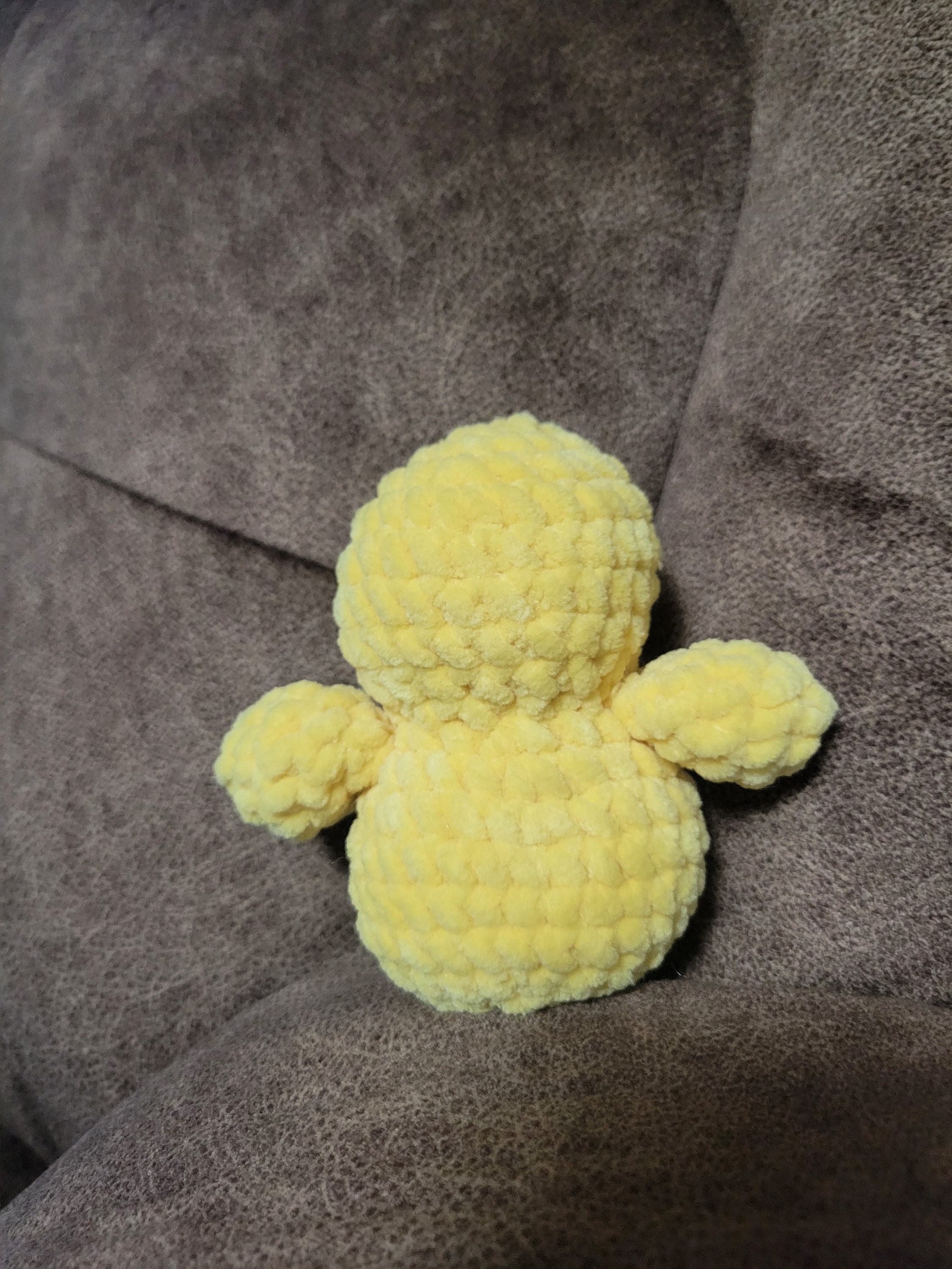 Crochet Yellow Duck Small Amigurumi Soft Stuffie Buddy Handmade Plushie ...