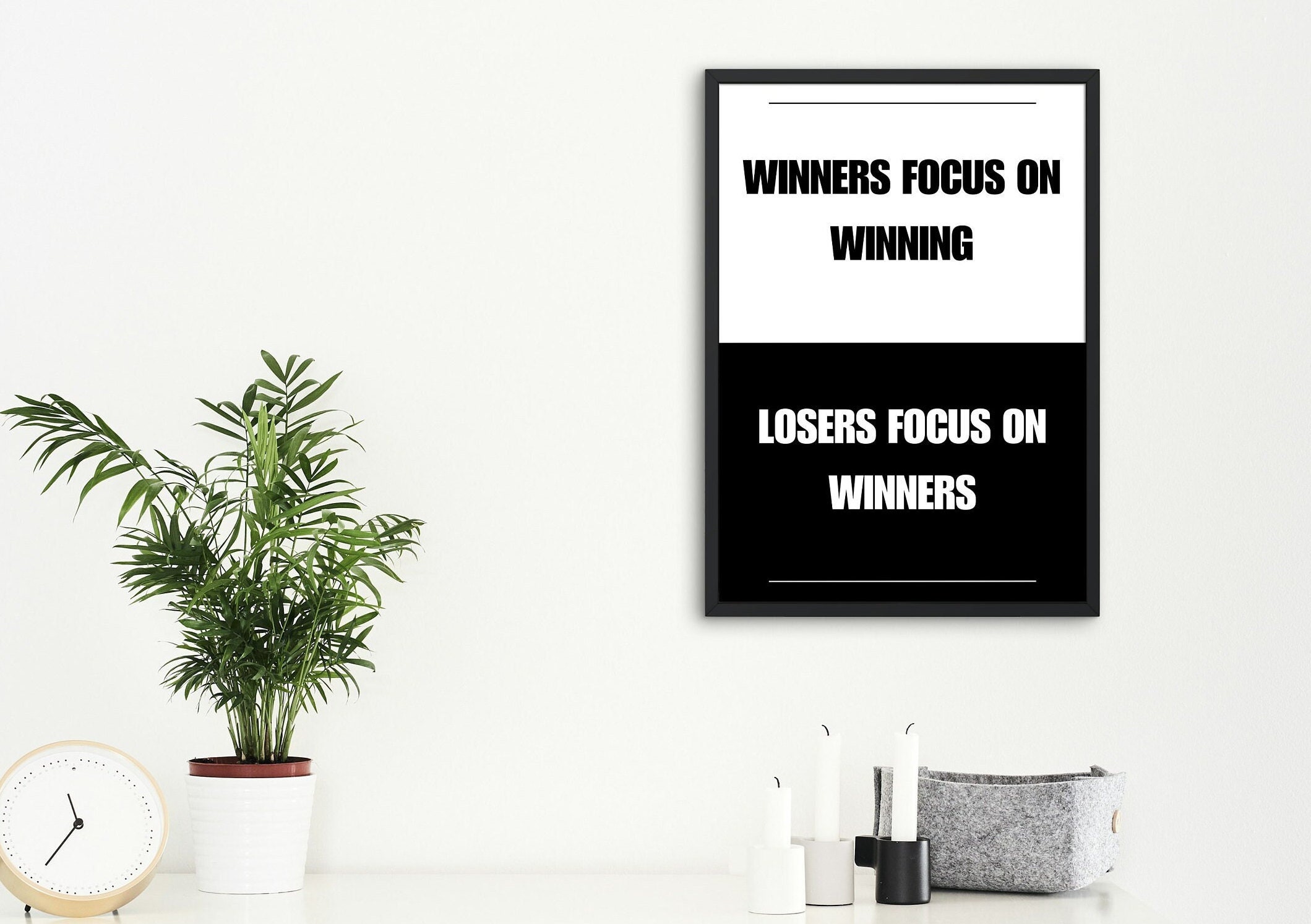 Motivational Poster - 'winners Focus on Winning' - Digital Download ...