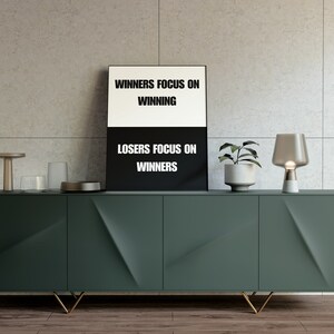 Motivational Poster - 'winners Focus on Winning' - Digital Download ...