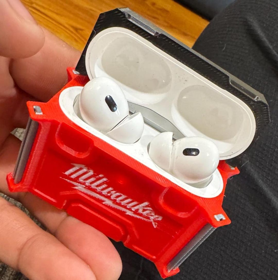 Milwaukee Packout Inspired Apple AirPod Pro 1/2 Case | Magnetic Bottom ...