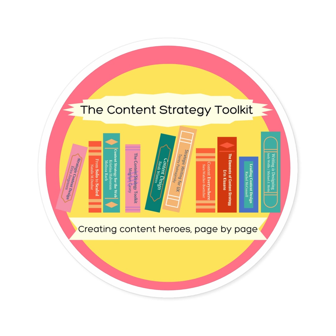 Content Strategy Toolkit Round Sticker - Etsy