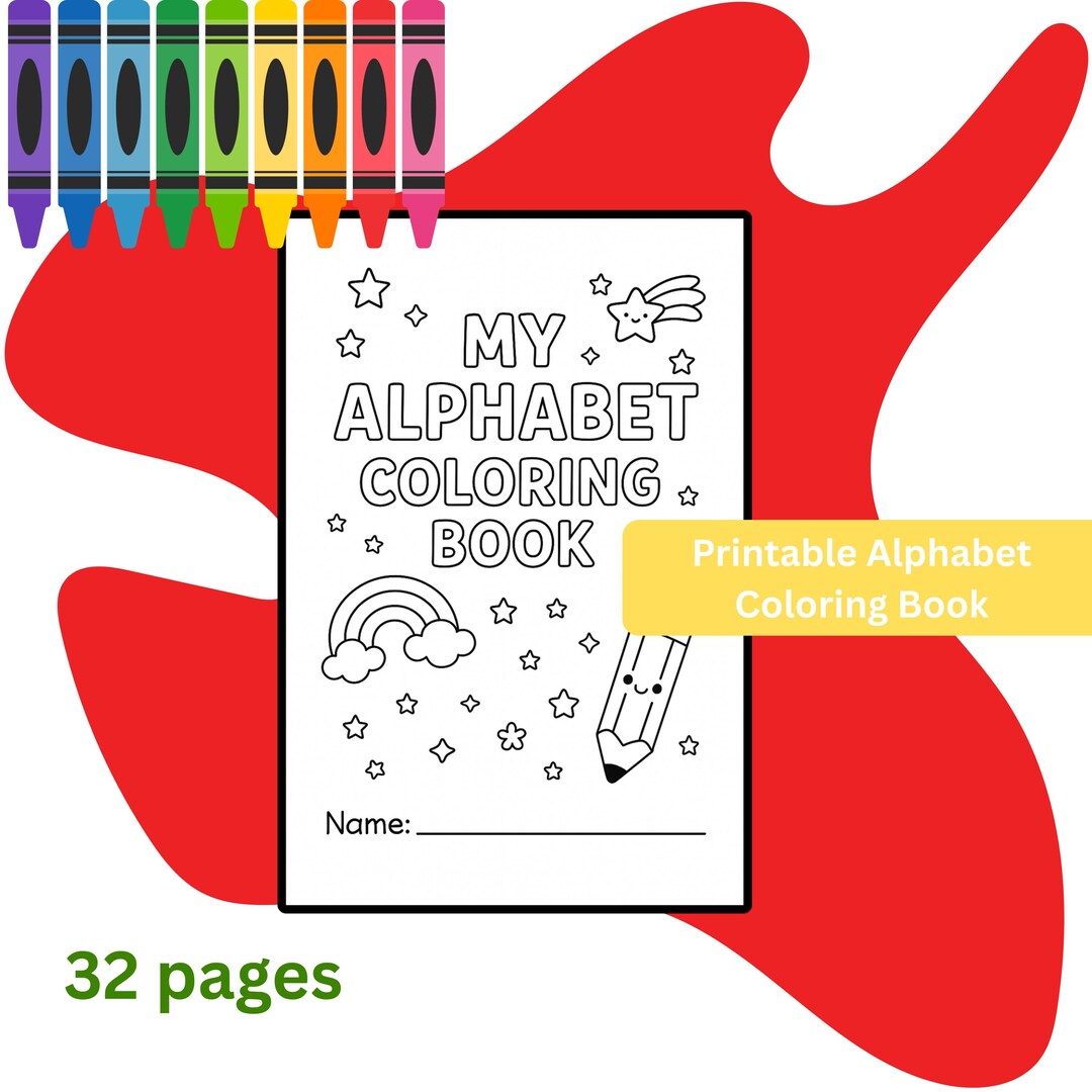 Alphabet Coloring Book | Printable PDF for Kids | Consonants, Short ...