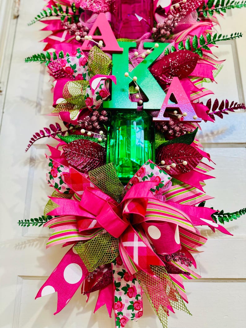 AKA Swag Wreath - Etsy