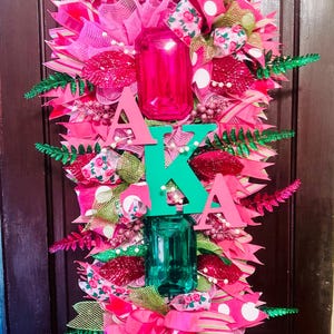 AKA Swag Wreath - Etsy