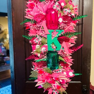 AKA Swag Wreath - Etsy