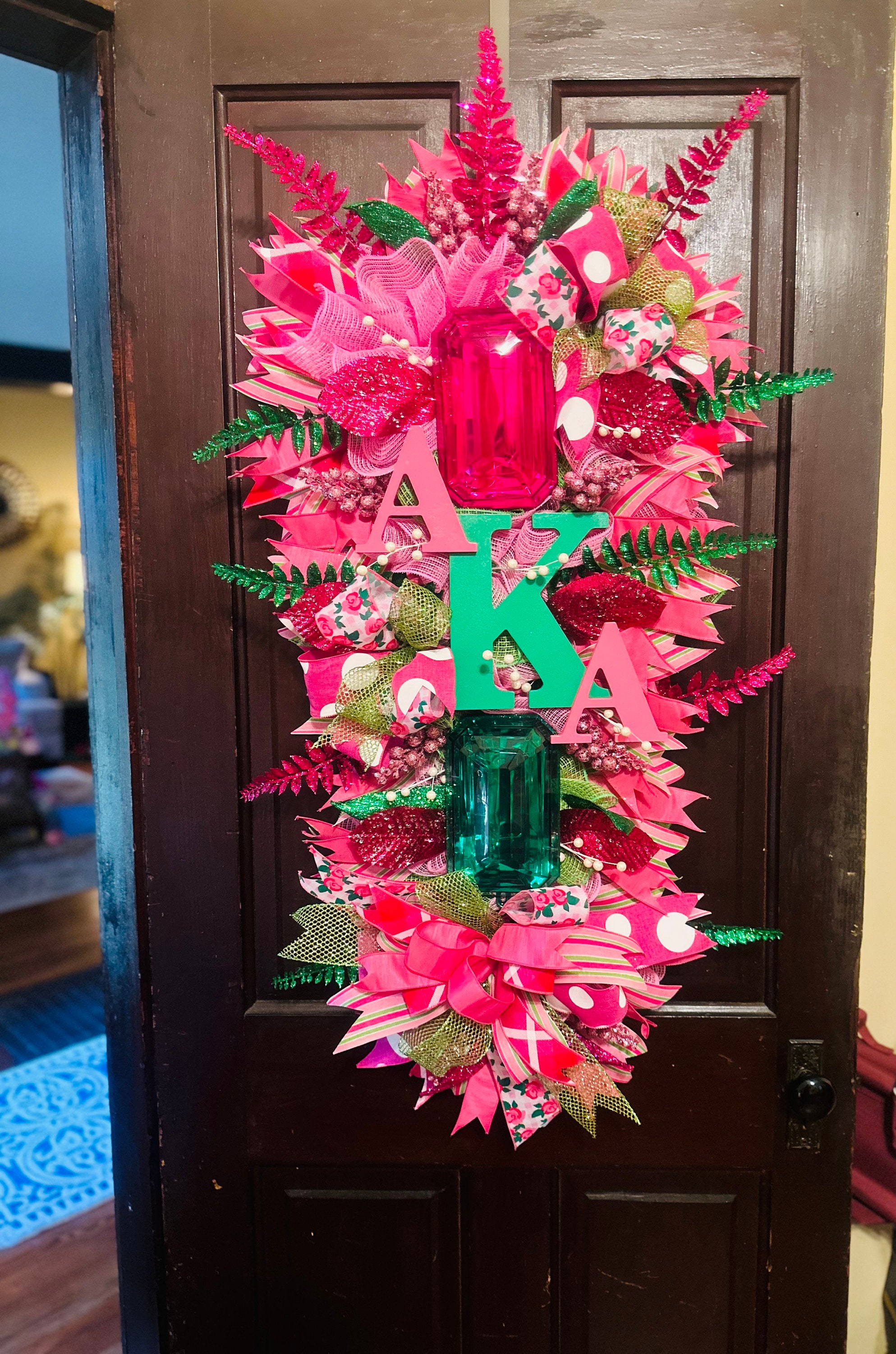 AKA Swag Wreath - Etsy