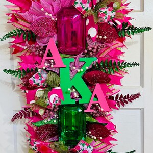 AKA Swag Wreath - Etsy