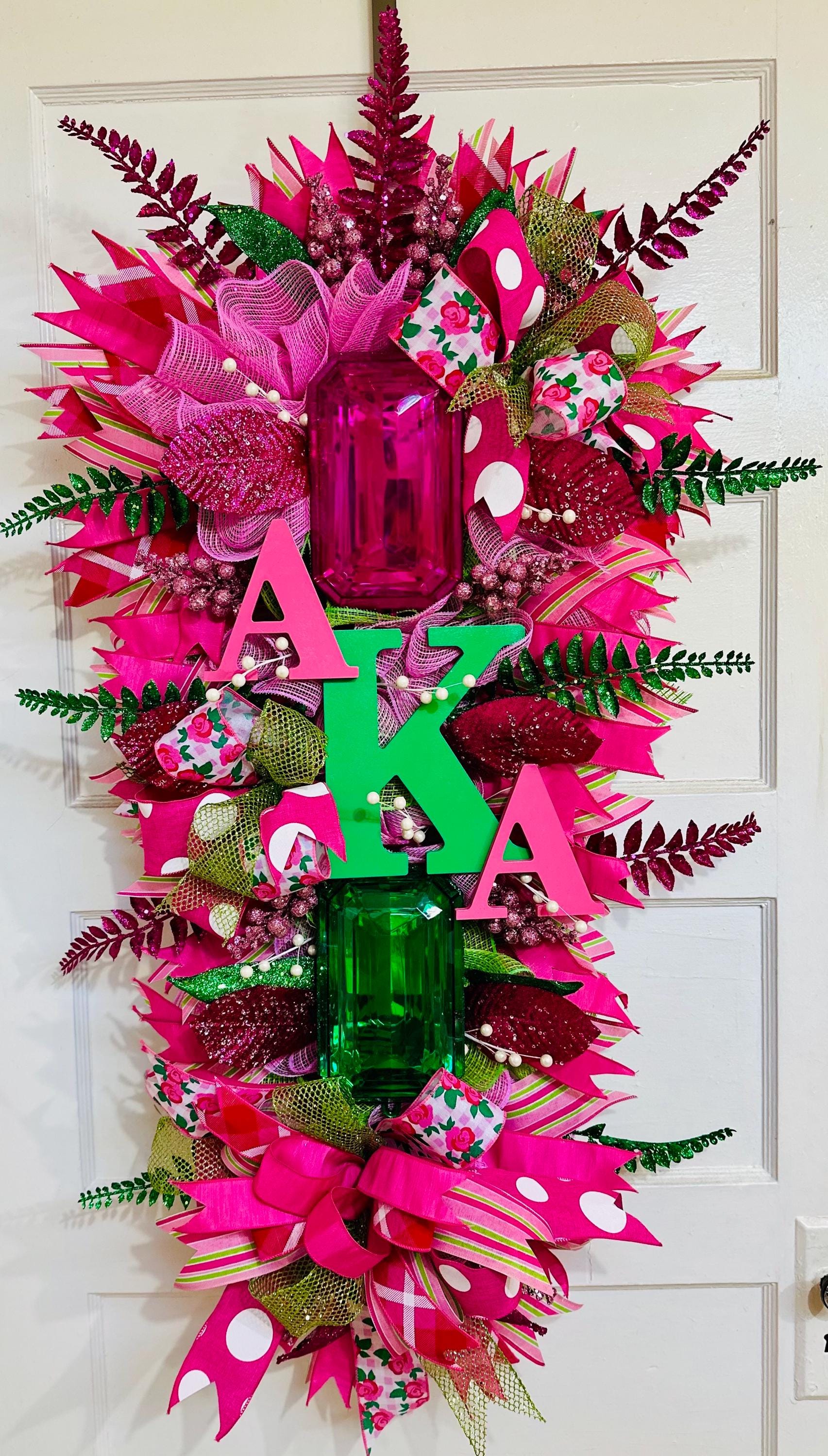 AKA Swag Wreath - Etsy