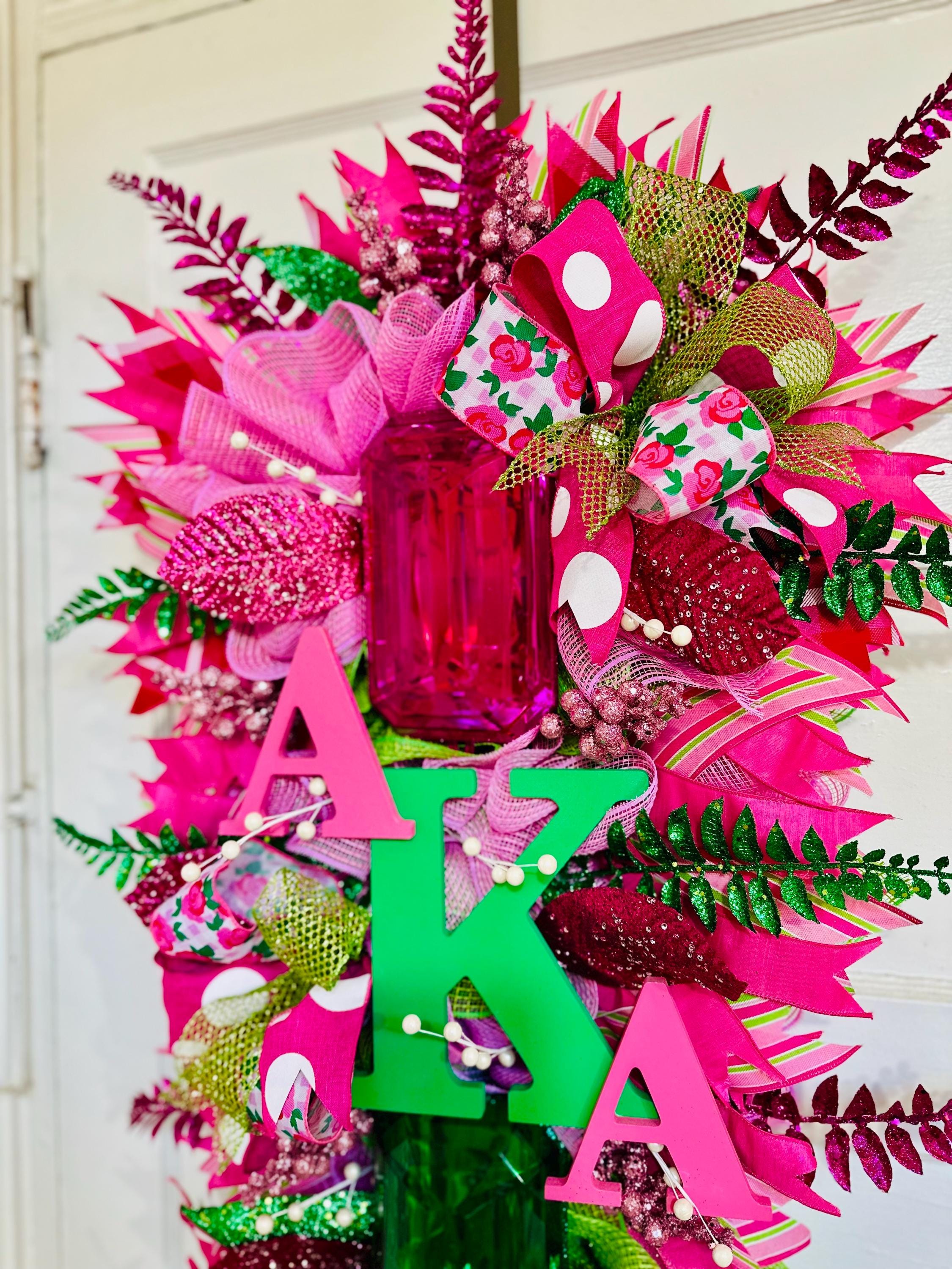 AKA Swag Wreath - Etsy