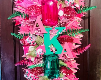 AKA Swag Wreath - Etsy