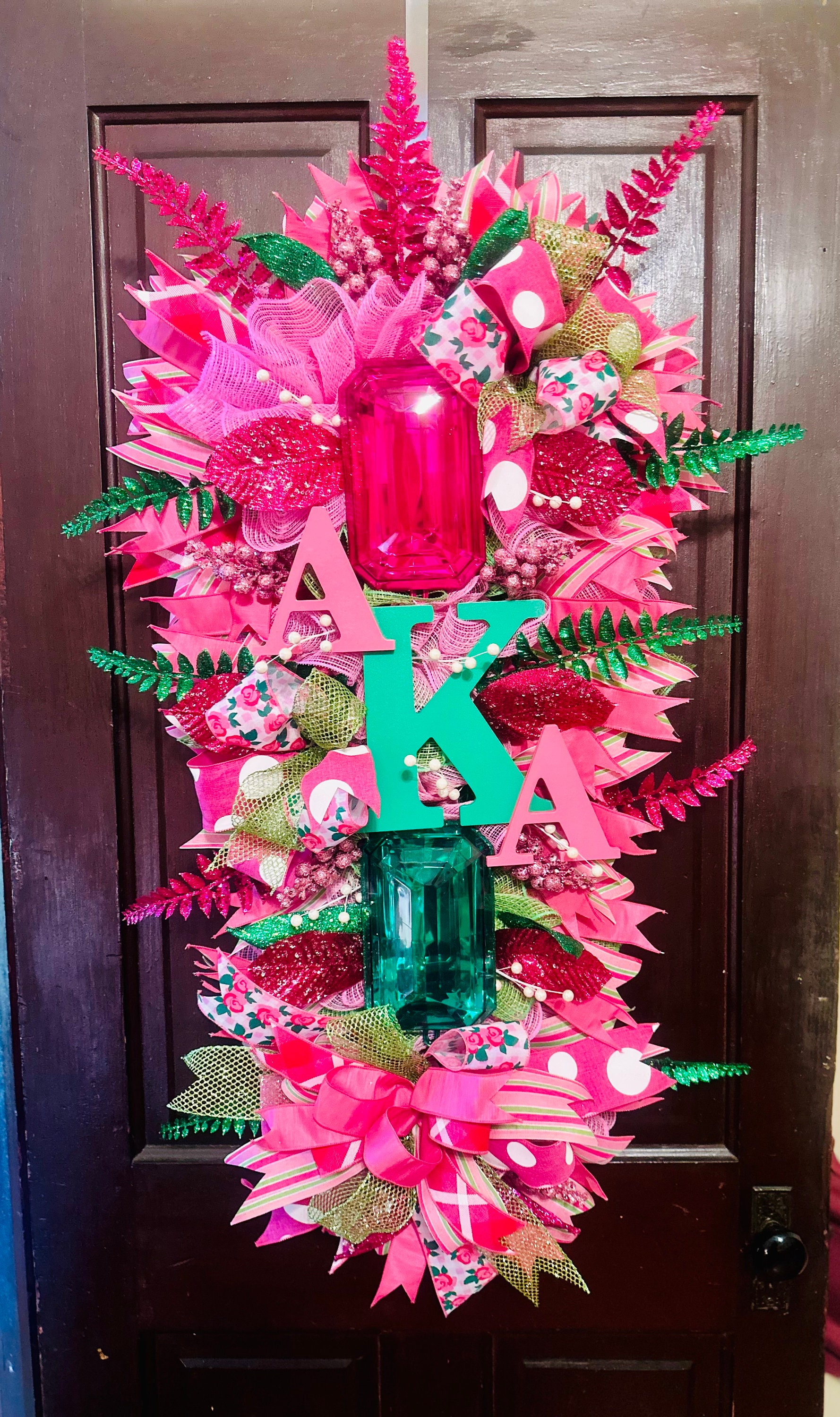 AKA Swag Wreath - Etsy