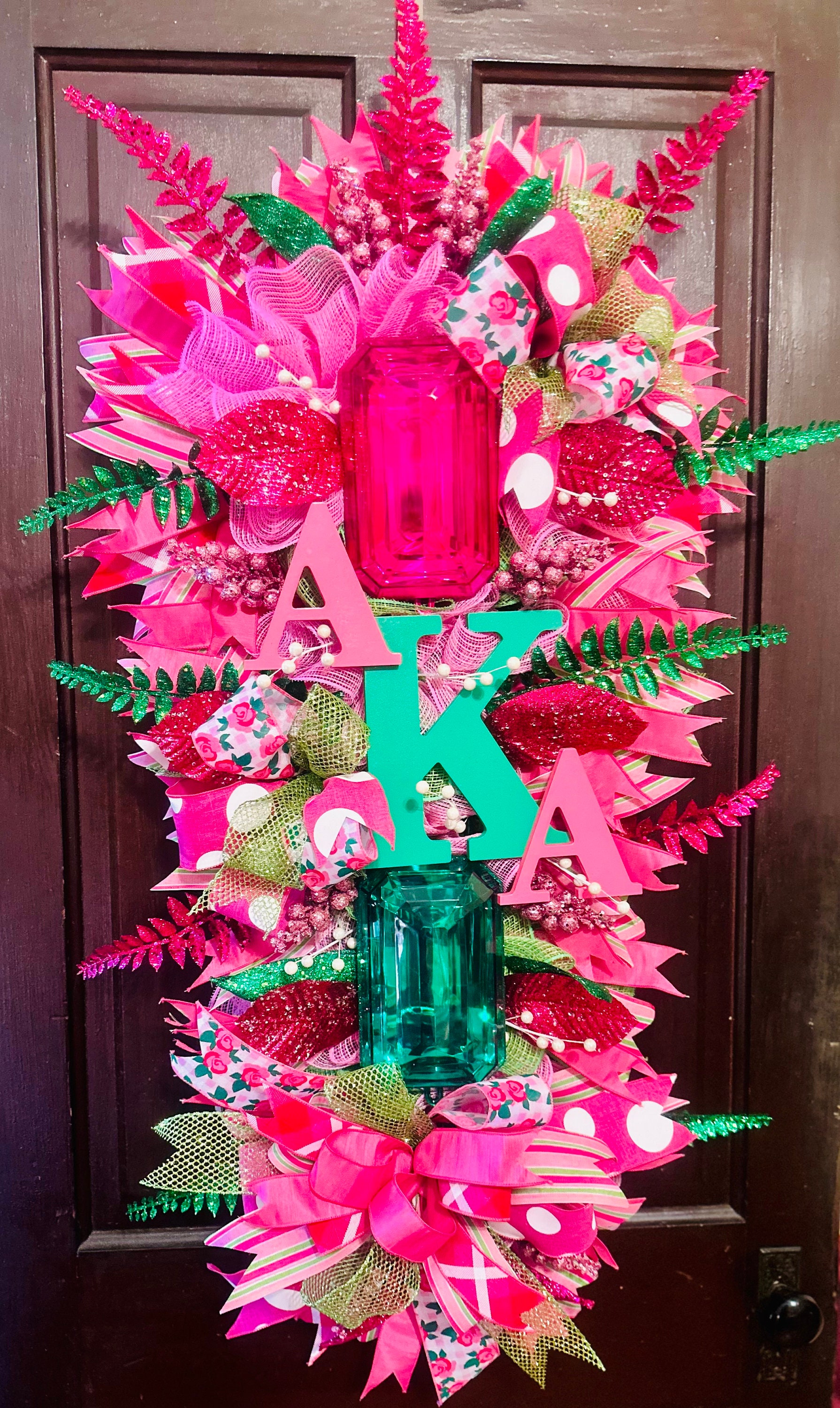 AKA Swag Wreath - Etsy