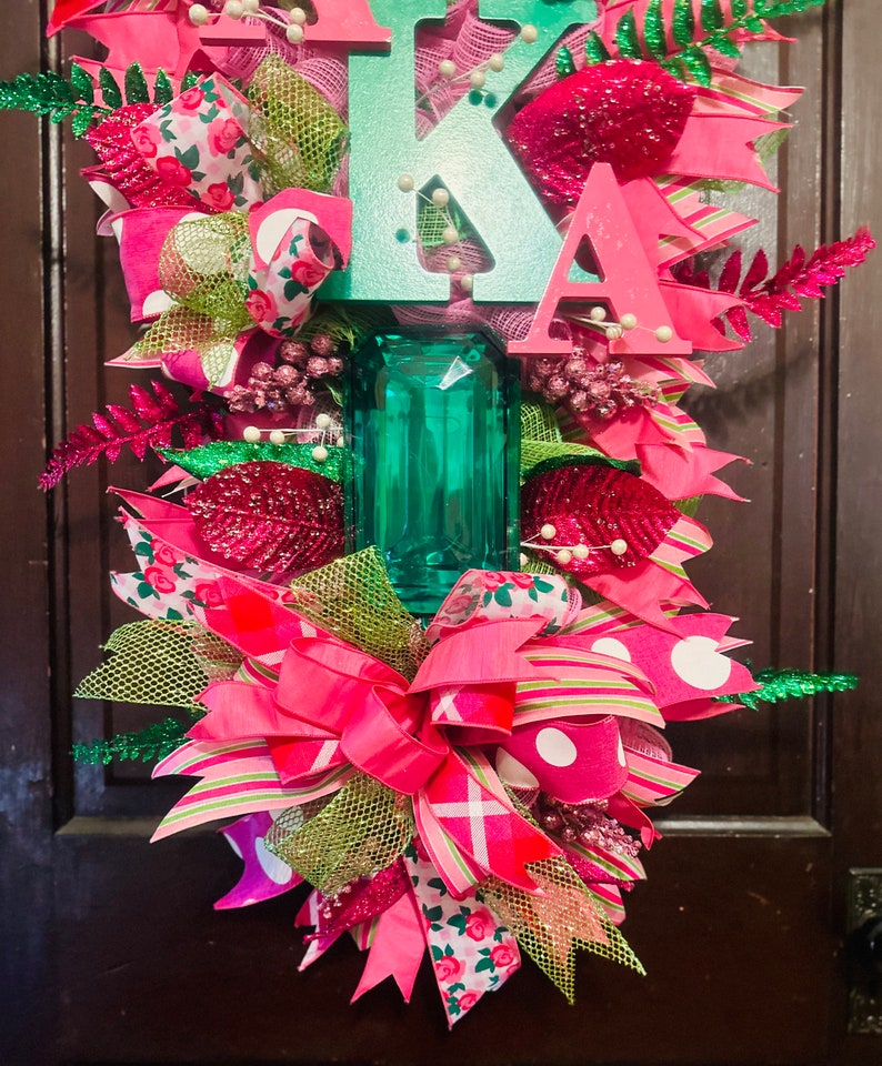 AKA Swag Wreath - Etsy