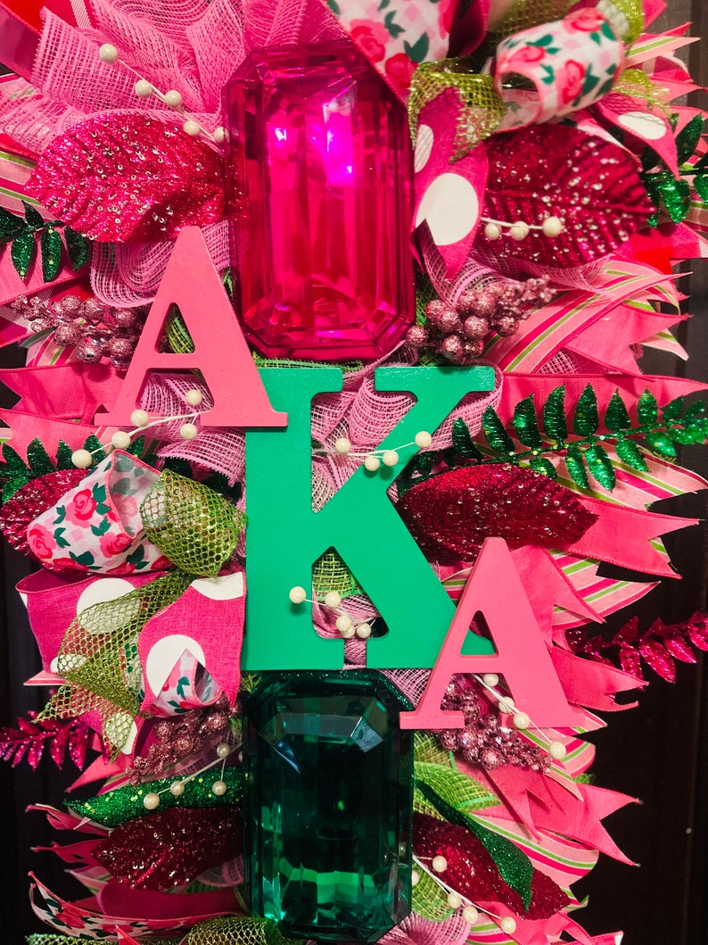 AKA Swag Wreath - Etsy