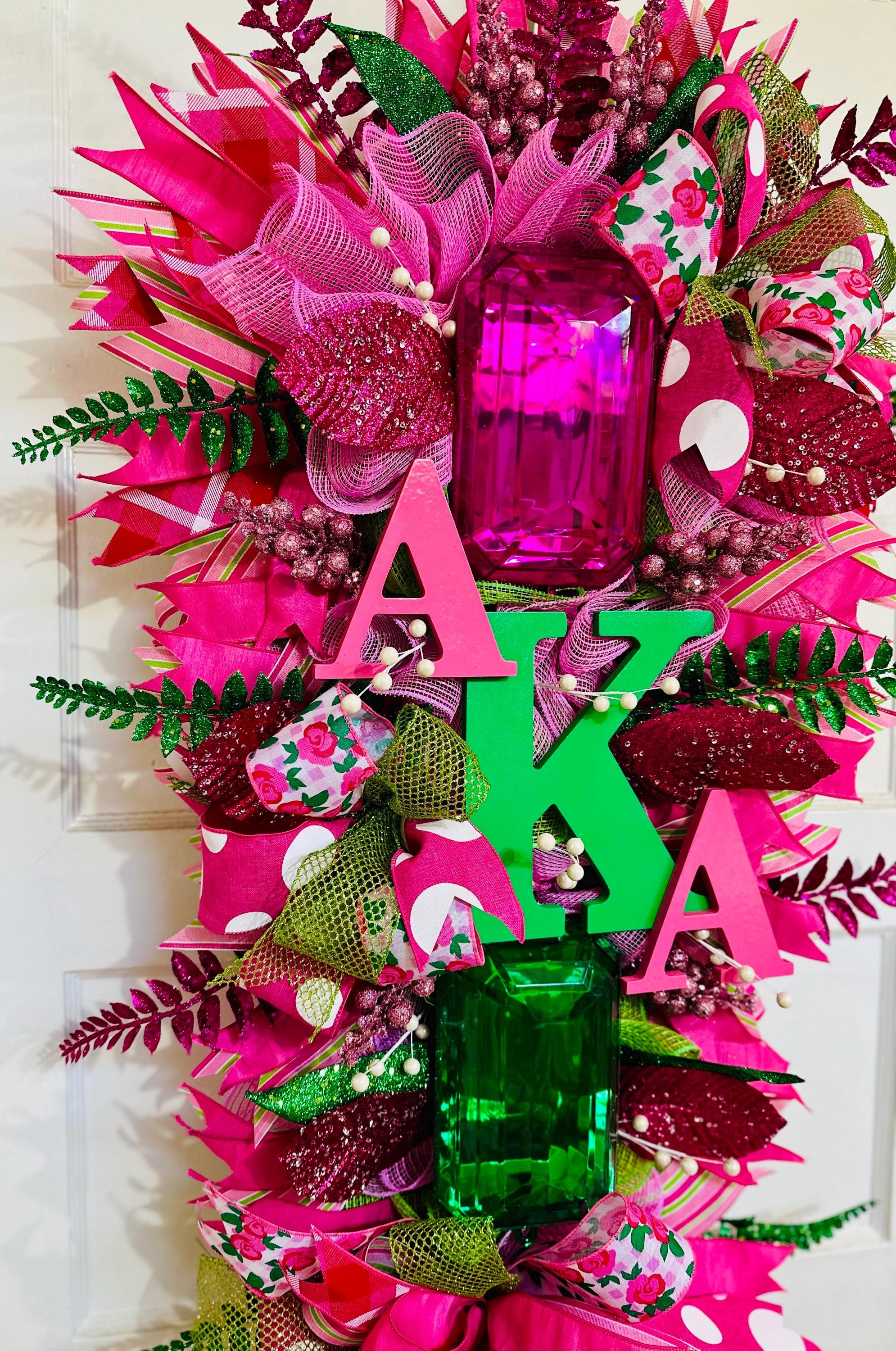 AKA Swag Wreath - Etsy