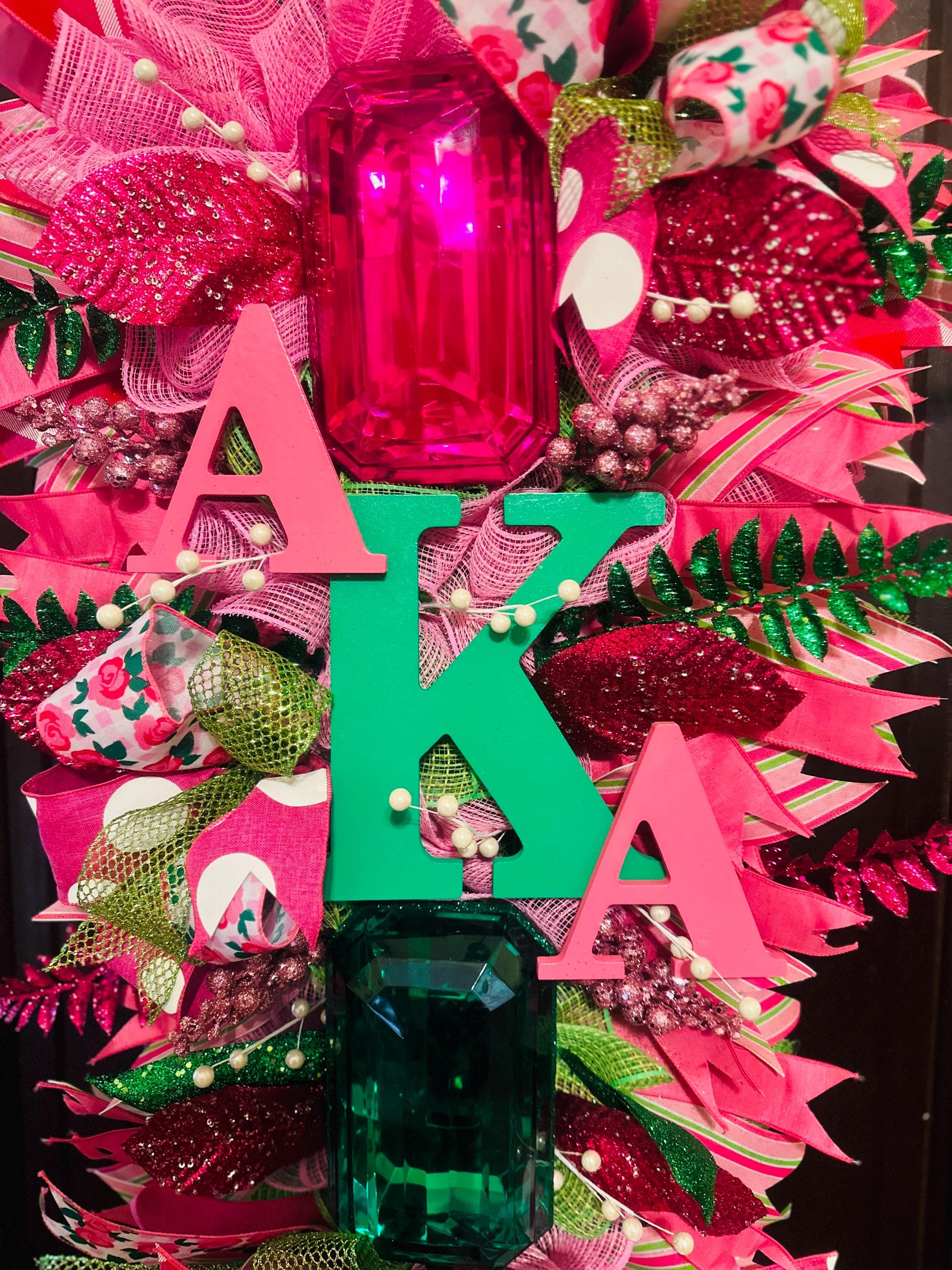 AKA Swag Wreath - Etsy