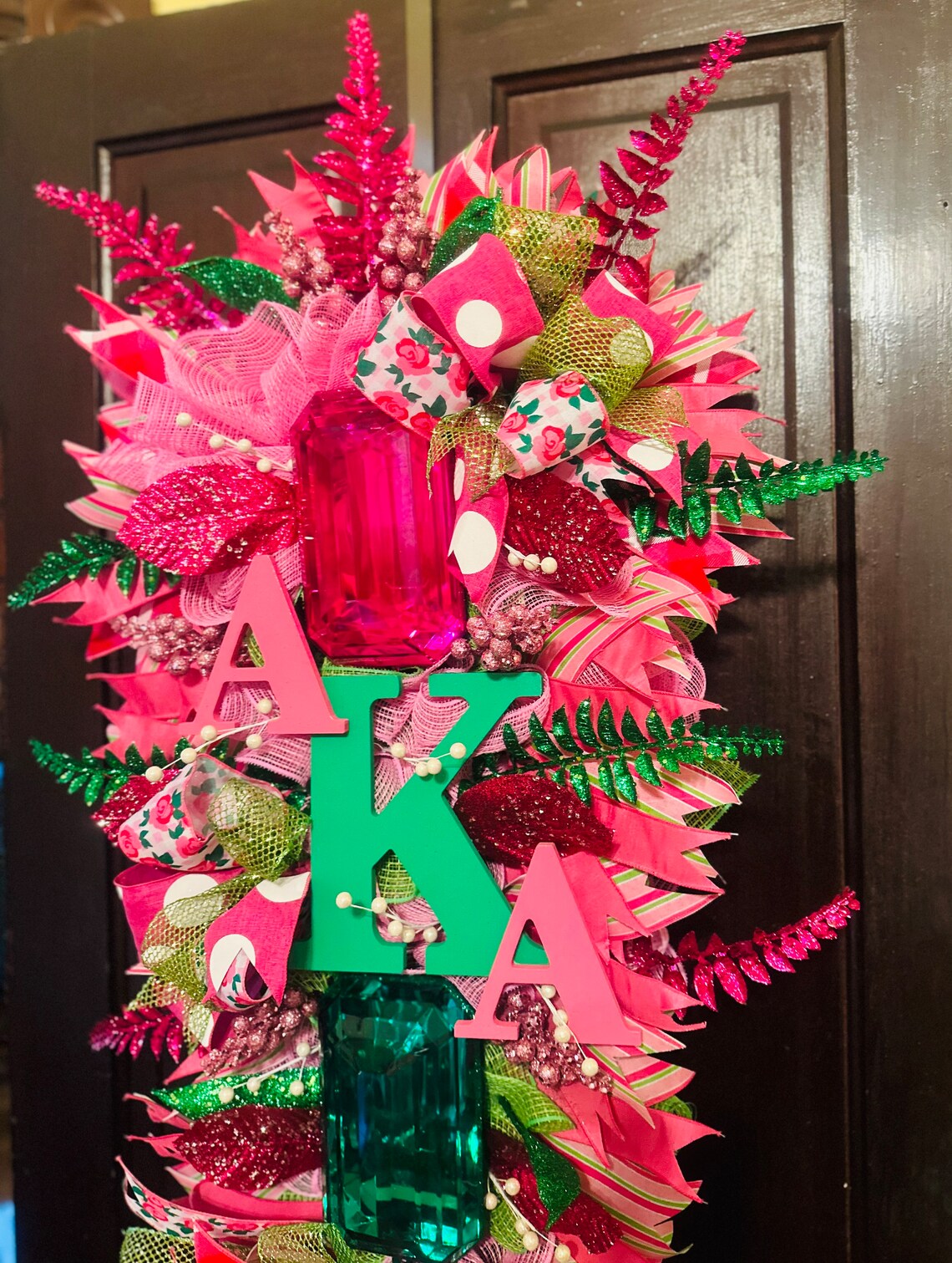 AKA Swag Wreath - Etsy