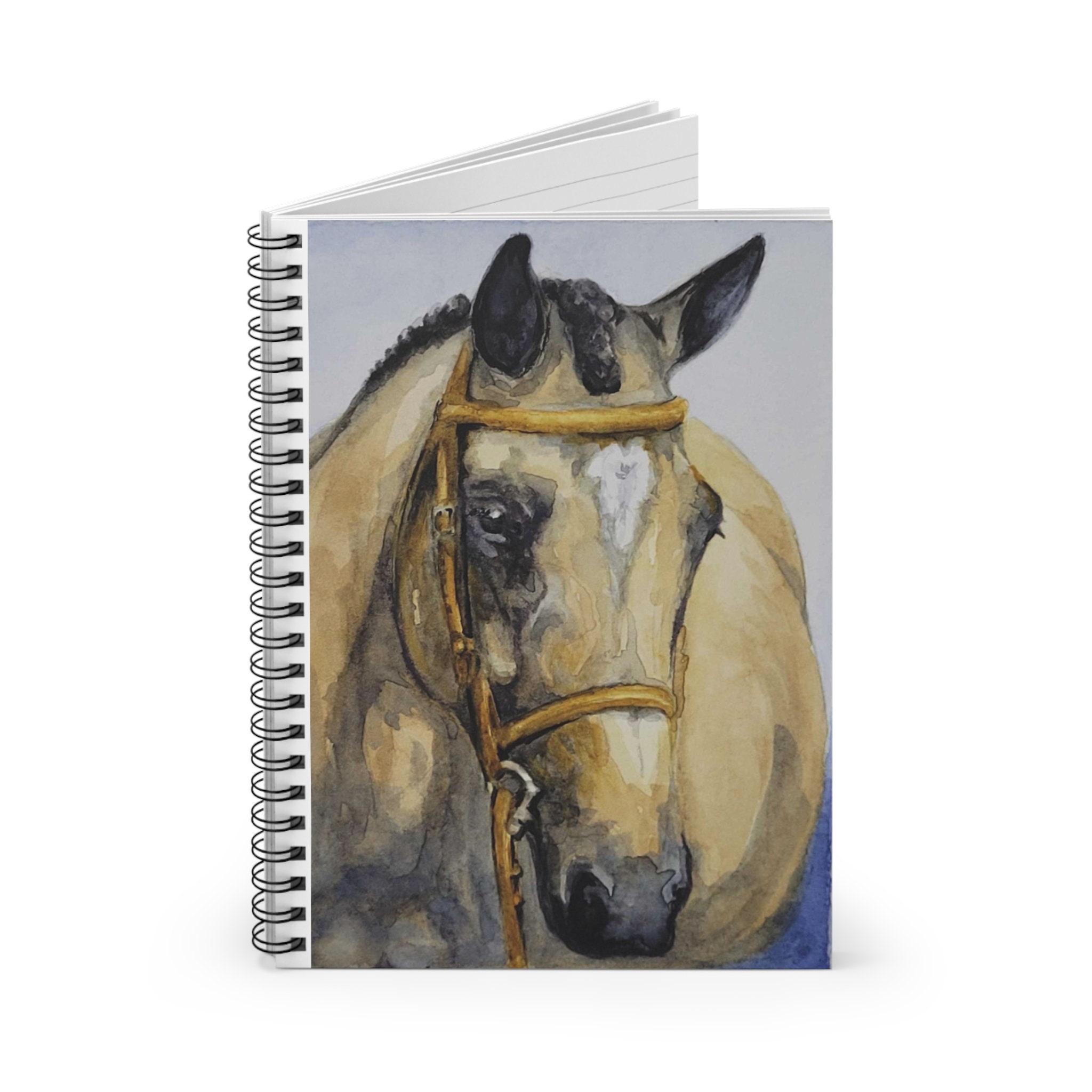 Spiral Notebook Horse Print Notebook Bay Hunter Horse Painting ...