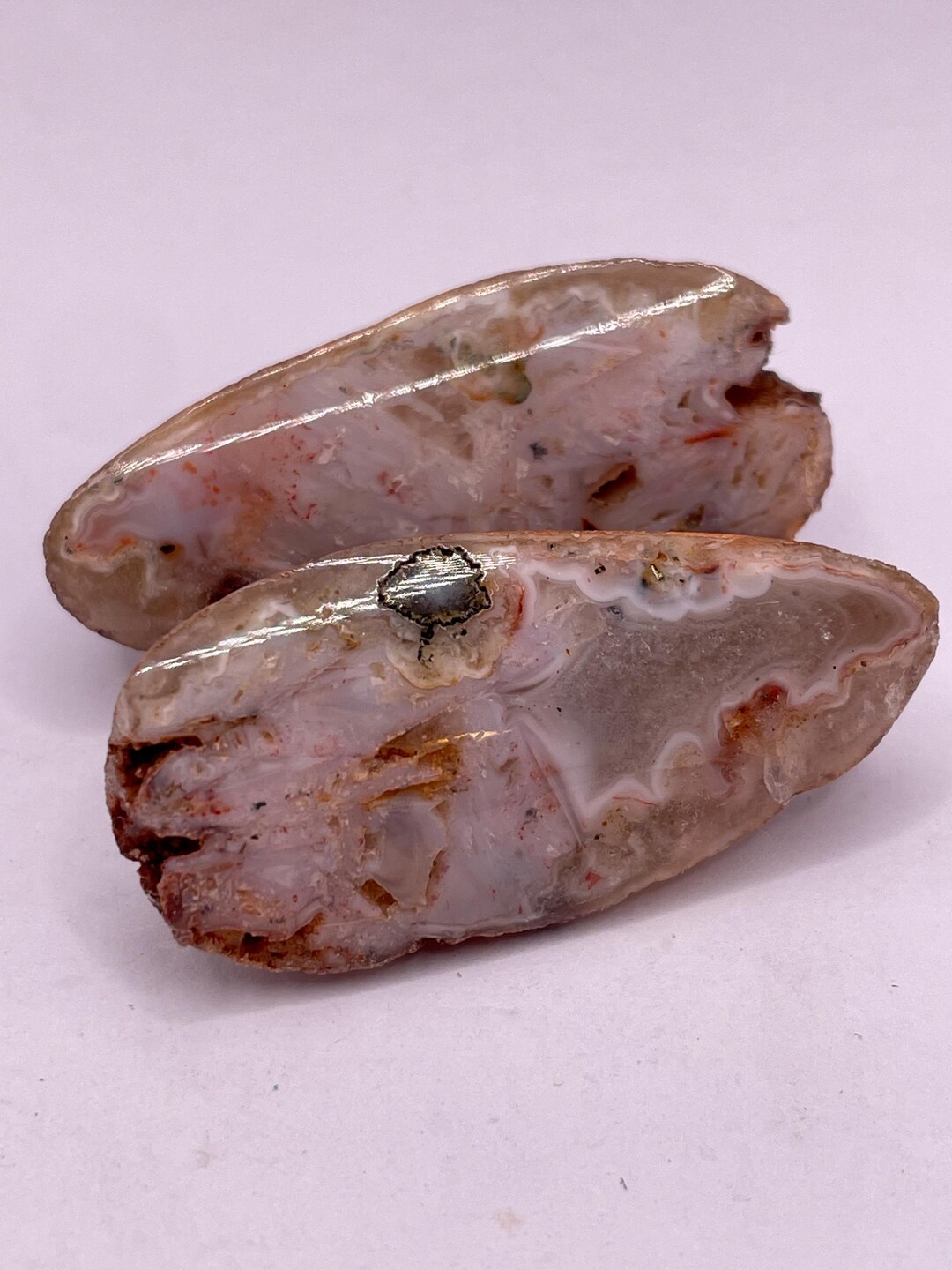 Moroccan Carnelian Berber Agate Nodule - Cut and Polished Specimen ...