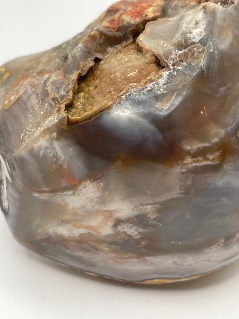 Ohio Rainbow Flint Botryoidal Top Polished Display Specimen With ...