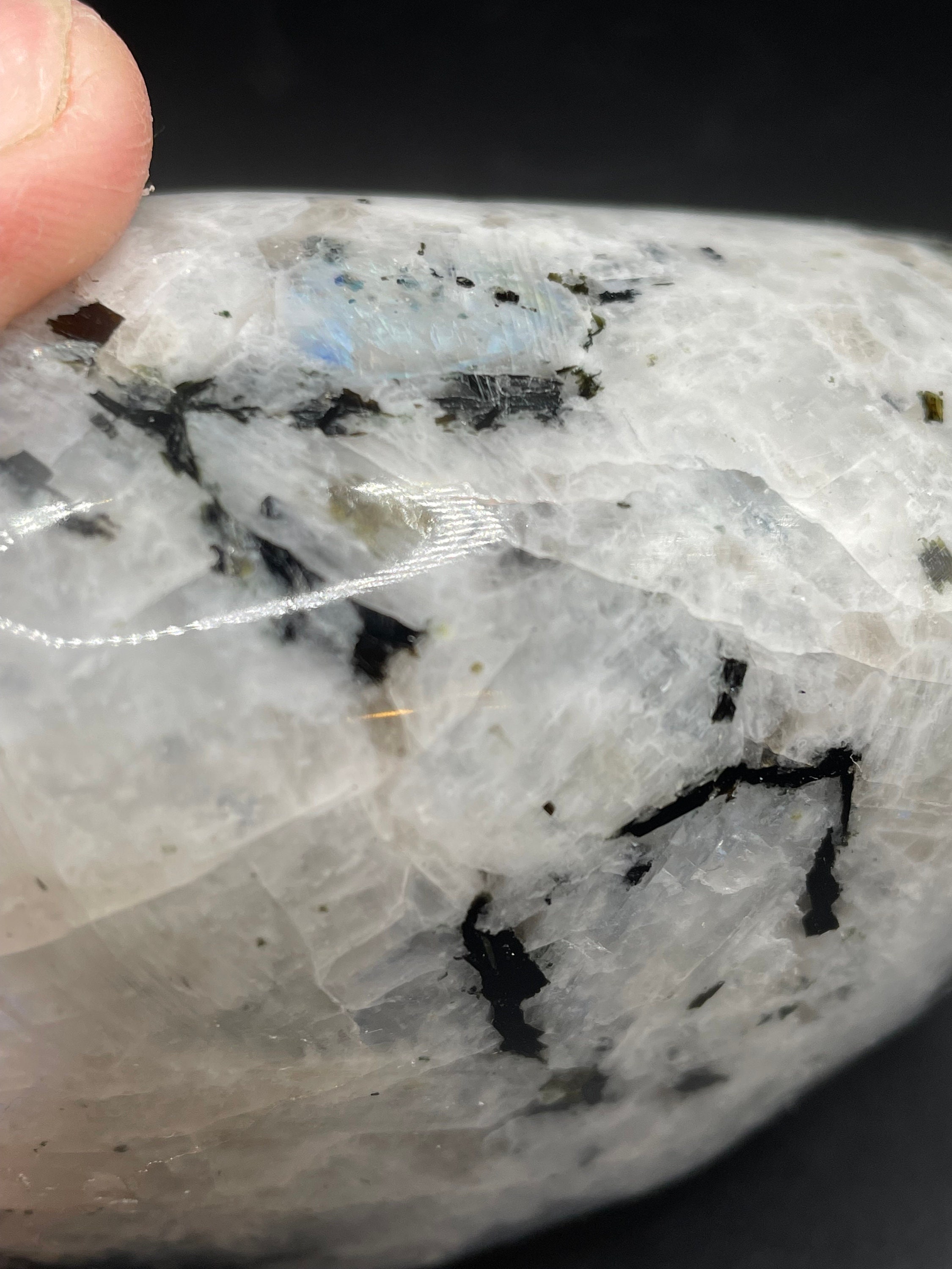 Rainbow Moonstone Crystal Polished Lots of Sparly Blue Pieces - Etsy