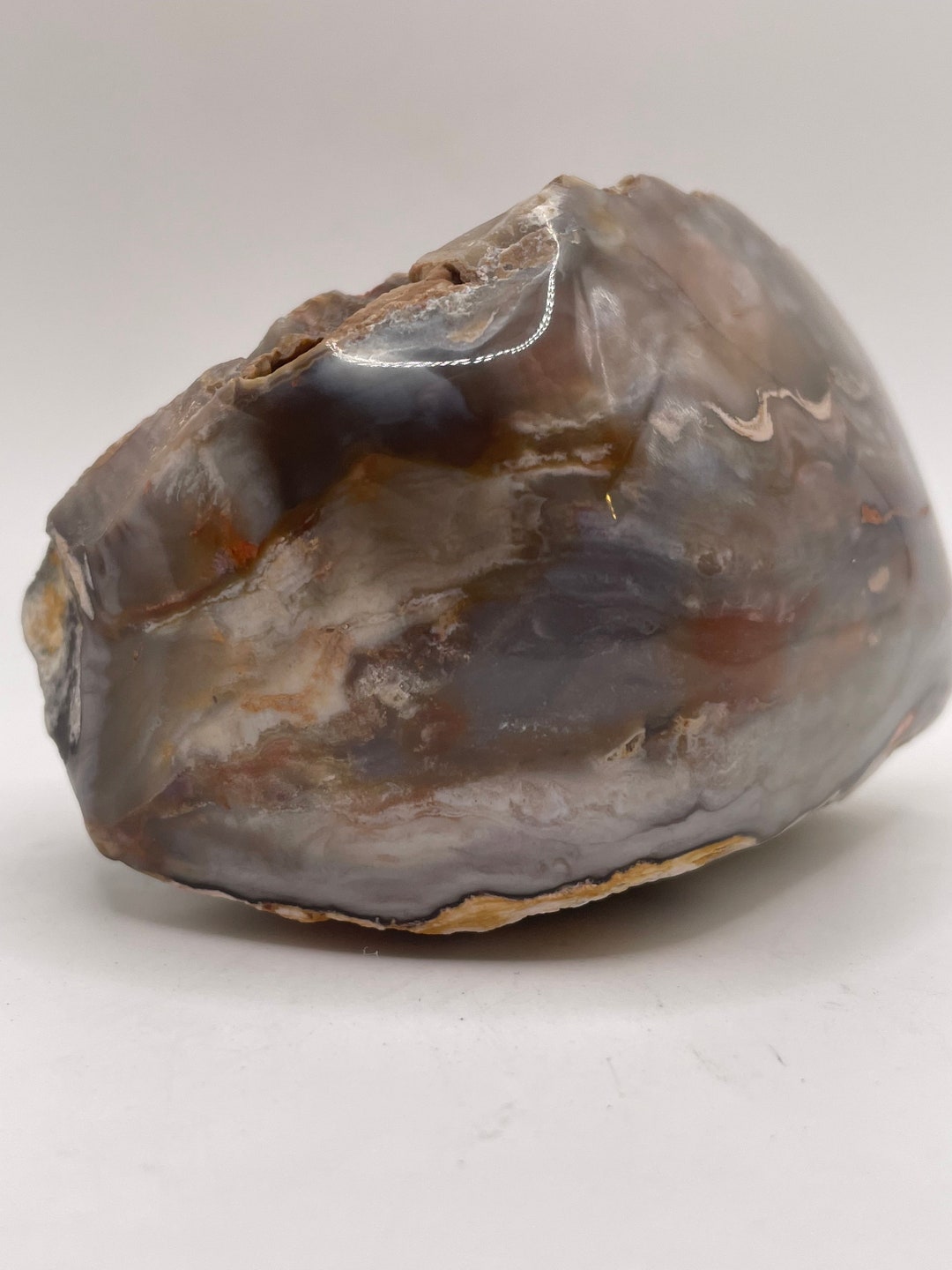 Ohio Rainbow Flint - Botryoidal Top - Polished Display Specimen With ...