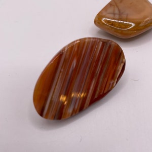 Three Bahia Agates Tumbled and Polished Waterline Banding - Etsy