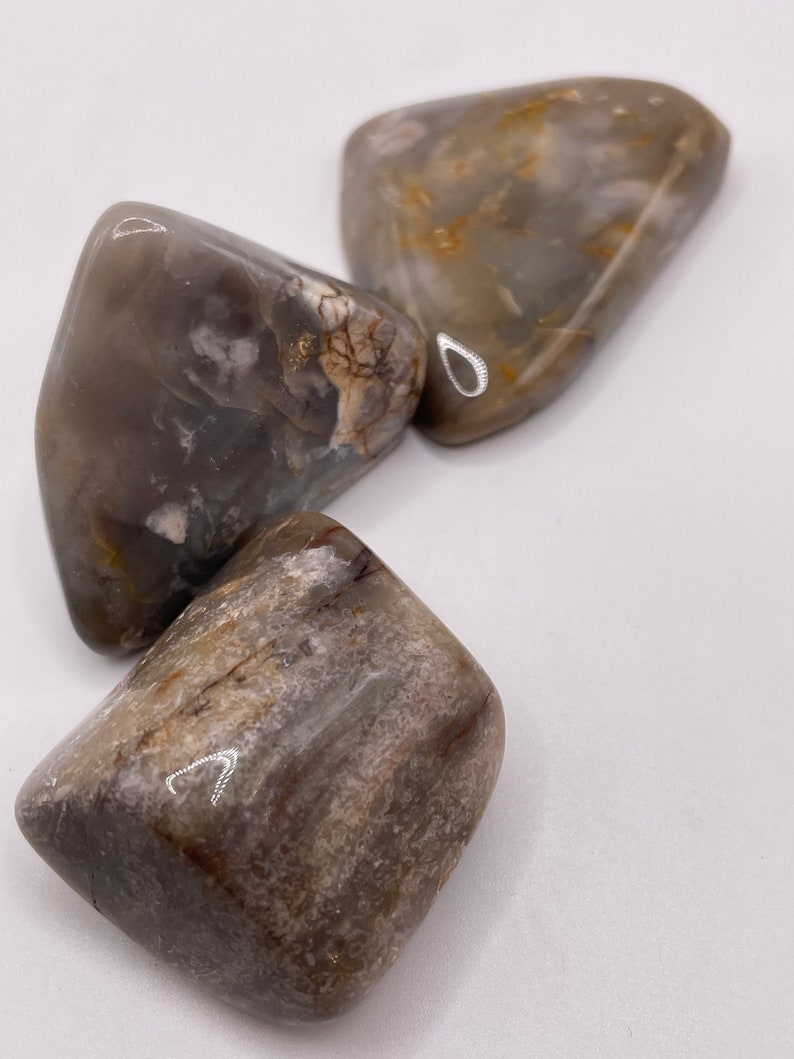 Three Mozarkite Stones Missouri Flint Tumbled and Polished 3.4oz - Etsy