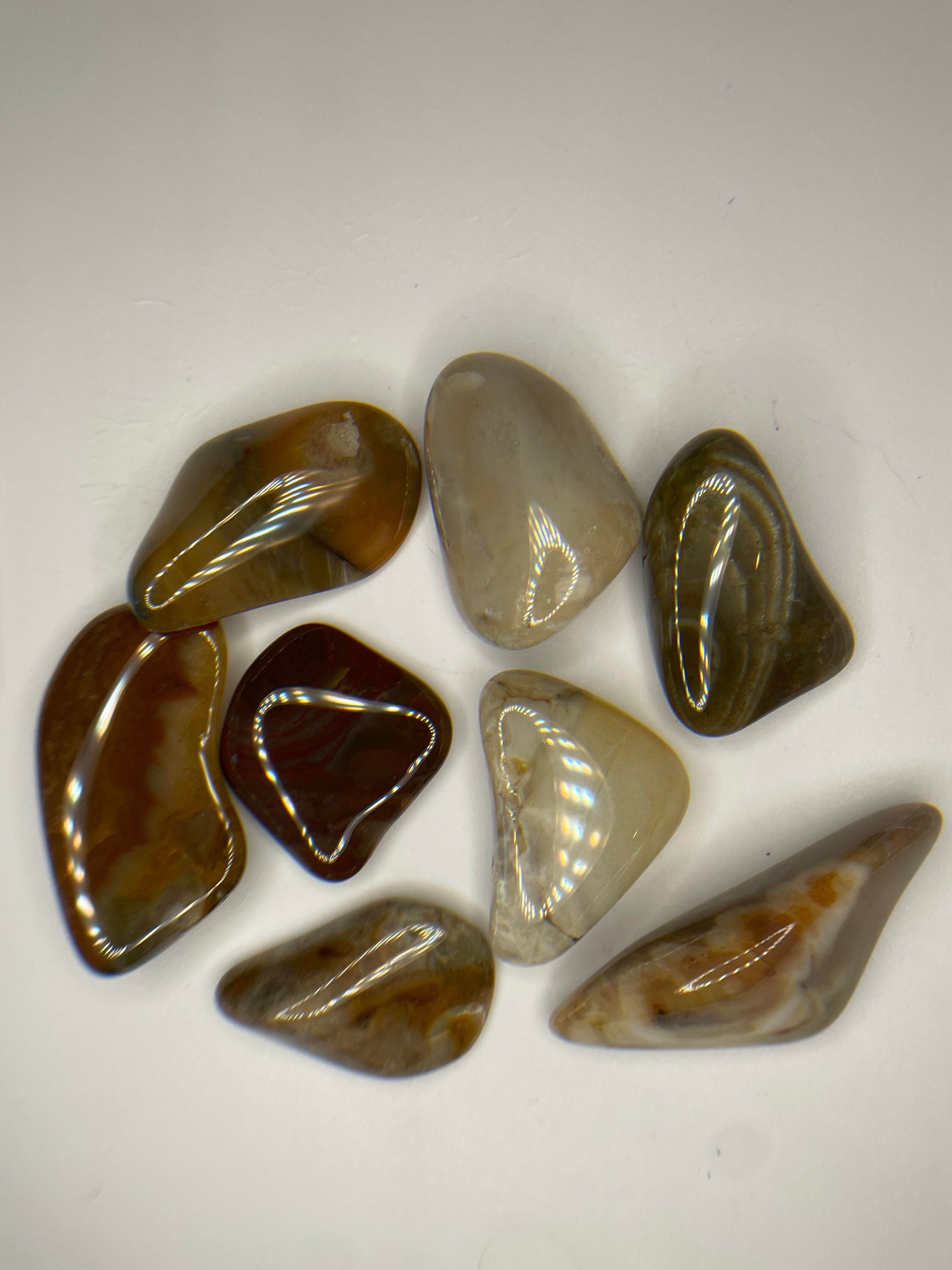 Prairie Agates 8 Stones Tumbled and Polished - Etsy
