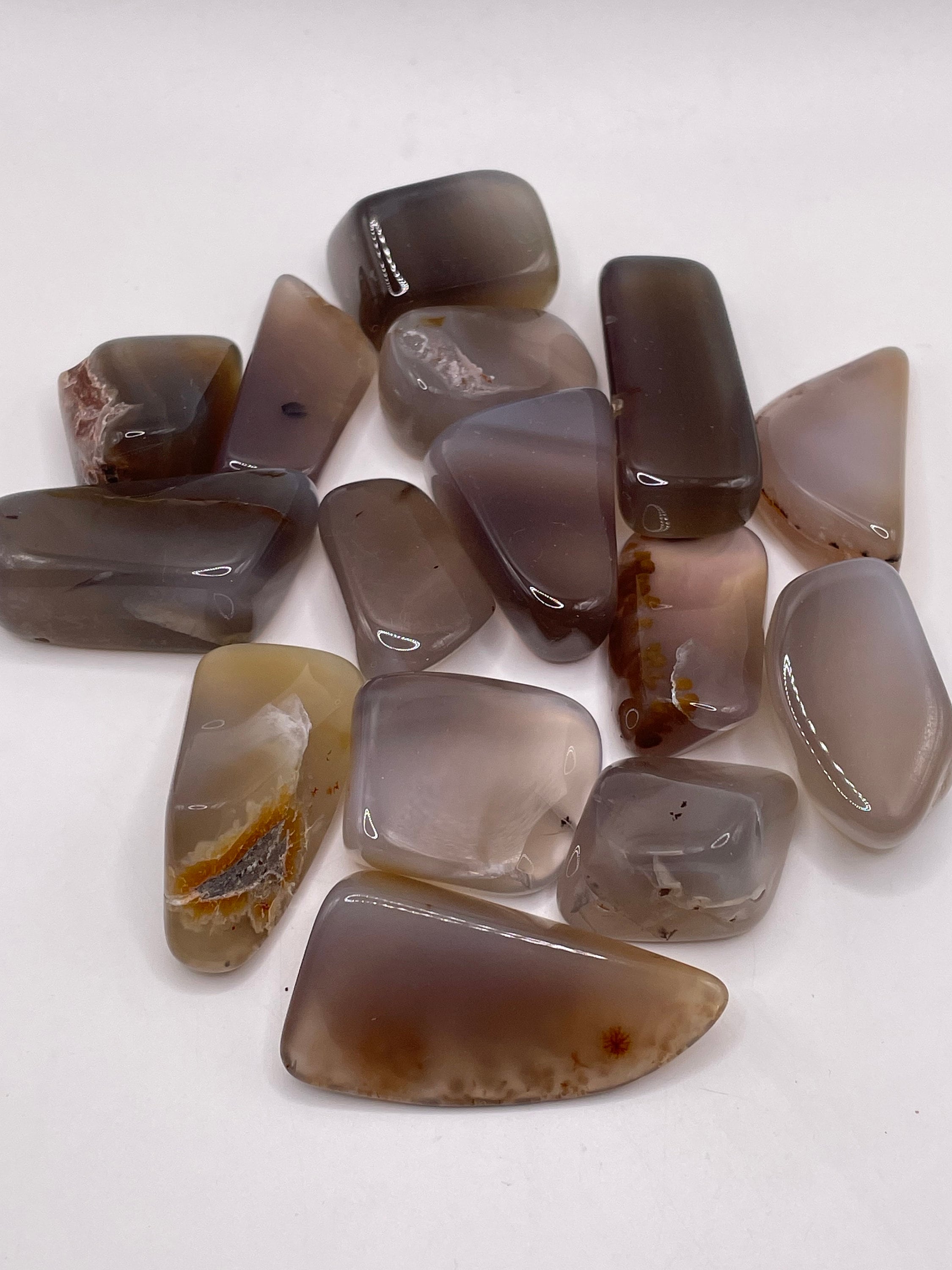 Bag of Mozambique Agates 15 Total Stones Tumbled and Polished - Etsy