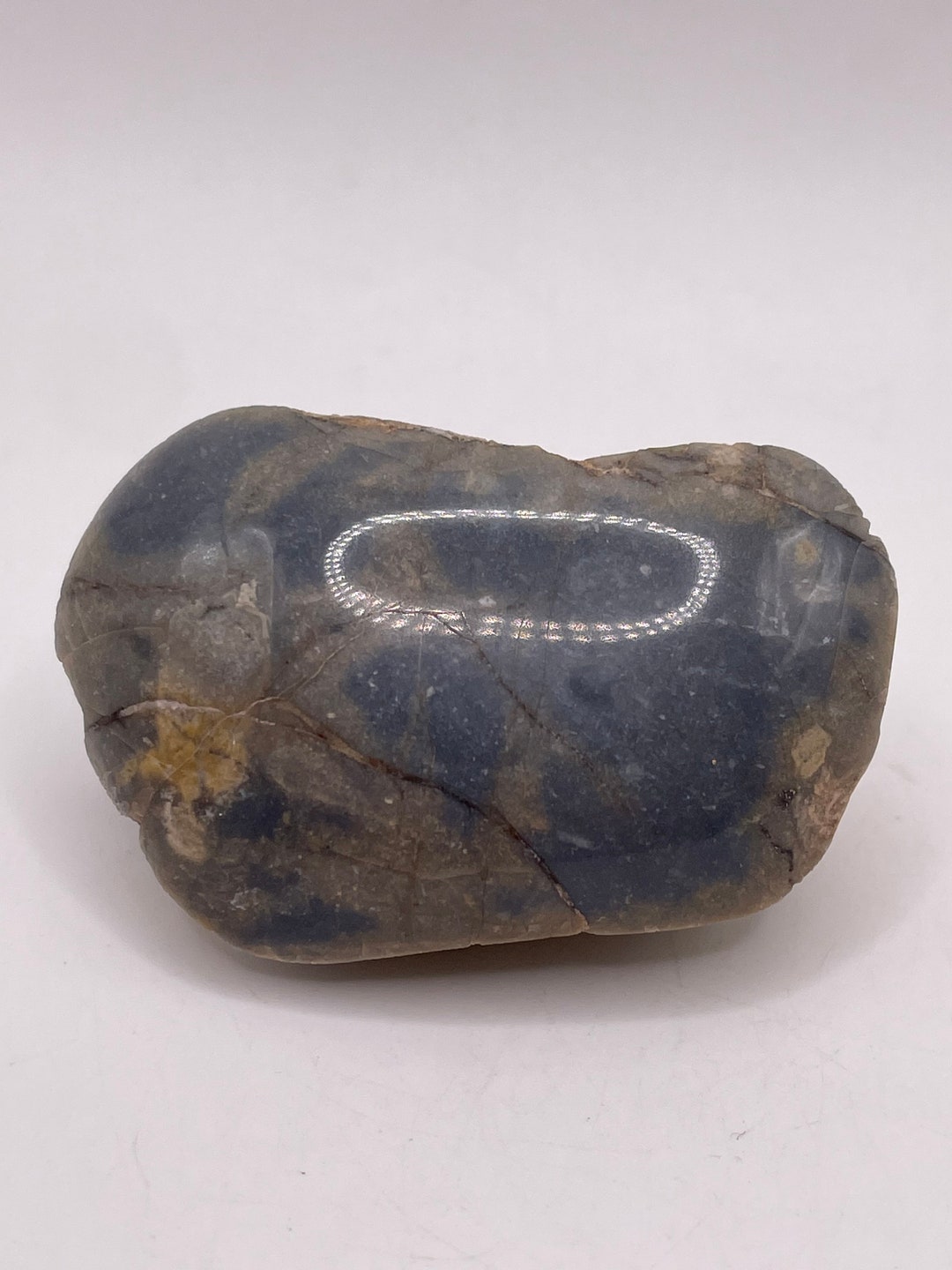 Nellie Blue Flint Nodule Polished Geode Display Upper Mercer Chert - Etsy