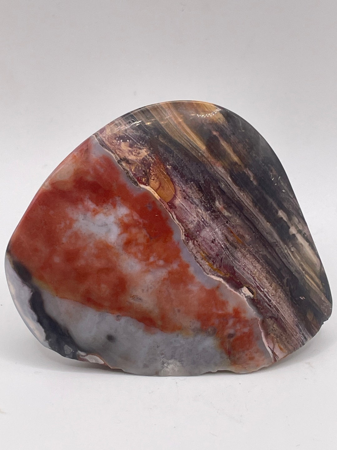 Ohio Flint Stone Rainbow Flint Polished Standing Display - Etsy