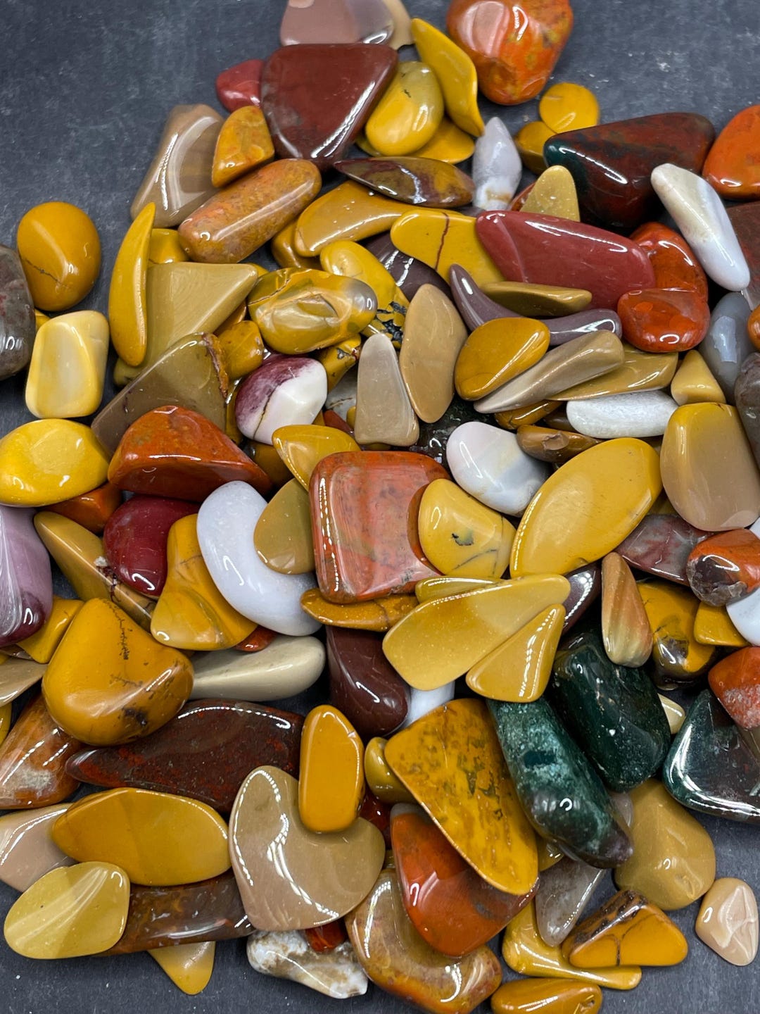 Polished Jasper Mix: Tumbled Chips and Pebbles, 6oz Vial - Etsy