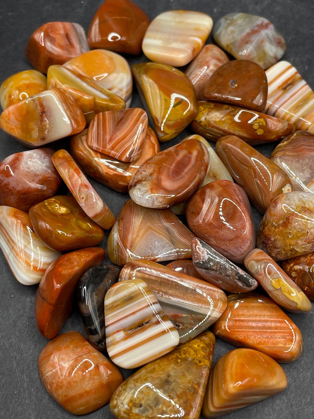 Bahia Agates: 38 Tumbled and Polished Small Stones, 6oz - Etsy